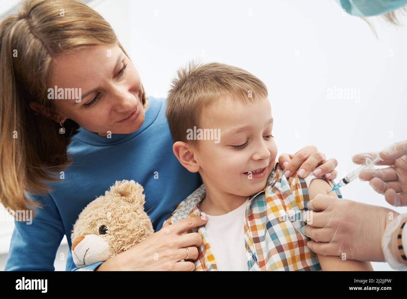 Little patient receiving treatment in hi-res stock photography and ...