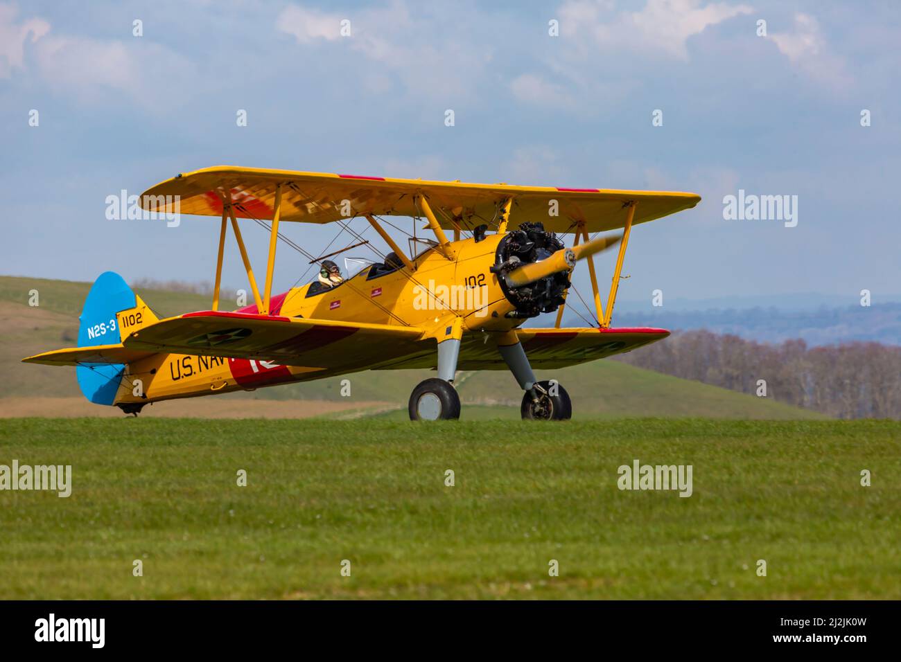 Boeing stearman bi plane hi-res stock photography and images - Alamy