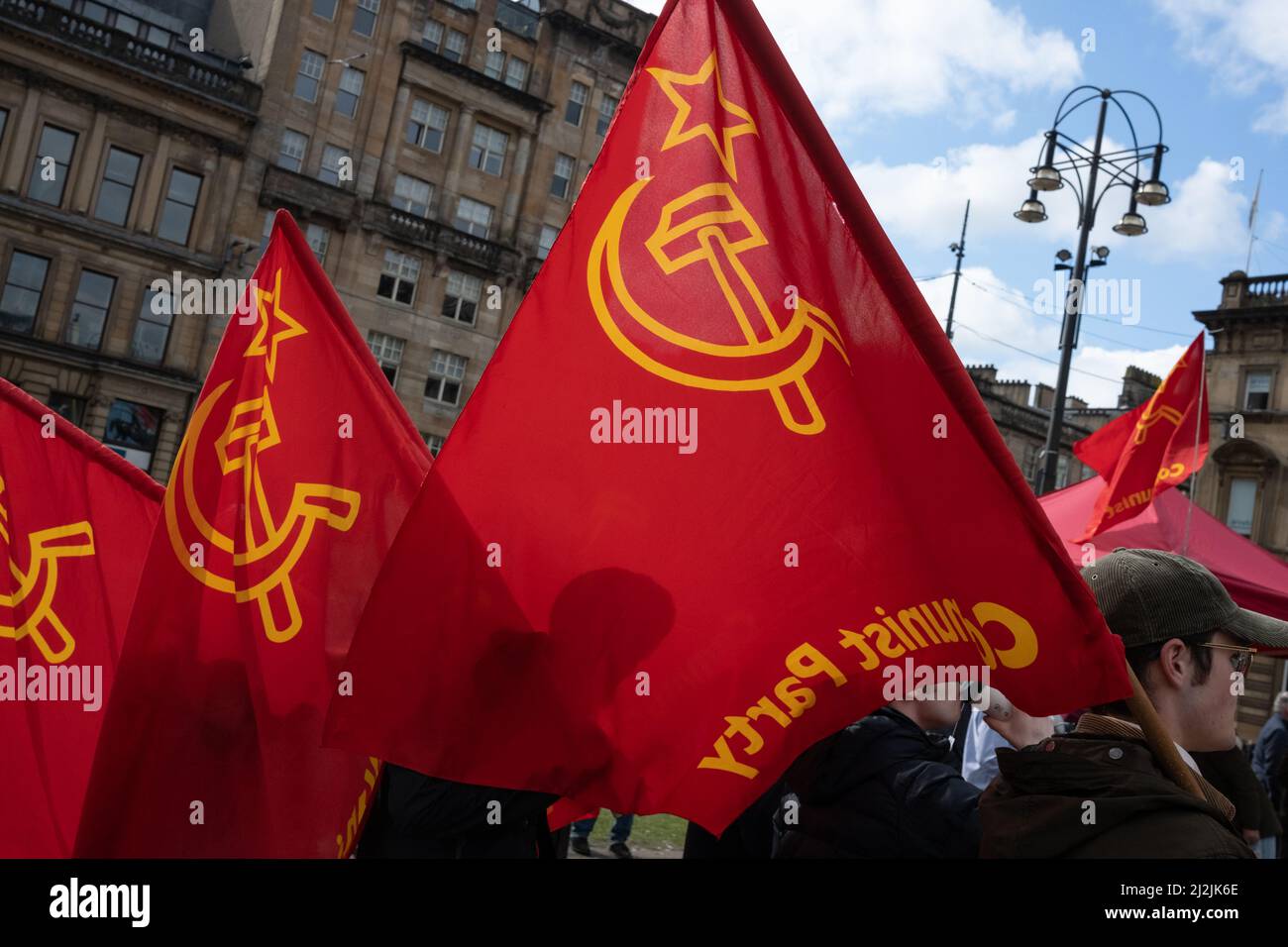 Communist flags hi-res stock photography and images - Alamy