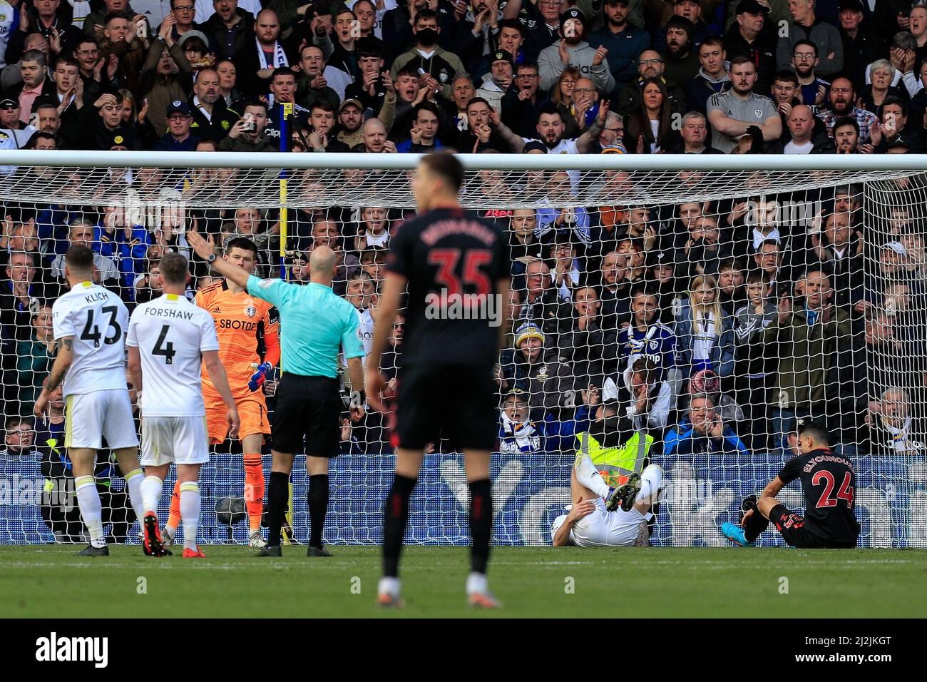 Goal disallowed for Southampton in the first half Stock Photo - Alamy