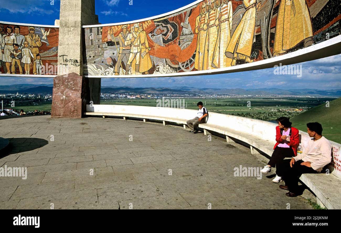 Mongolia. Ulaanbaatar. The Zaisan Memorial is a memorial south of the ...