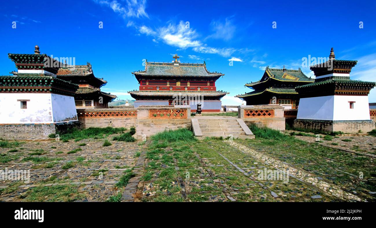 Mongolia. The Erdene Zuu Monastery is the most ancient surviving ...