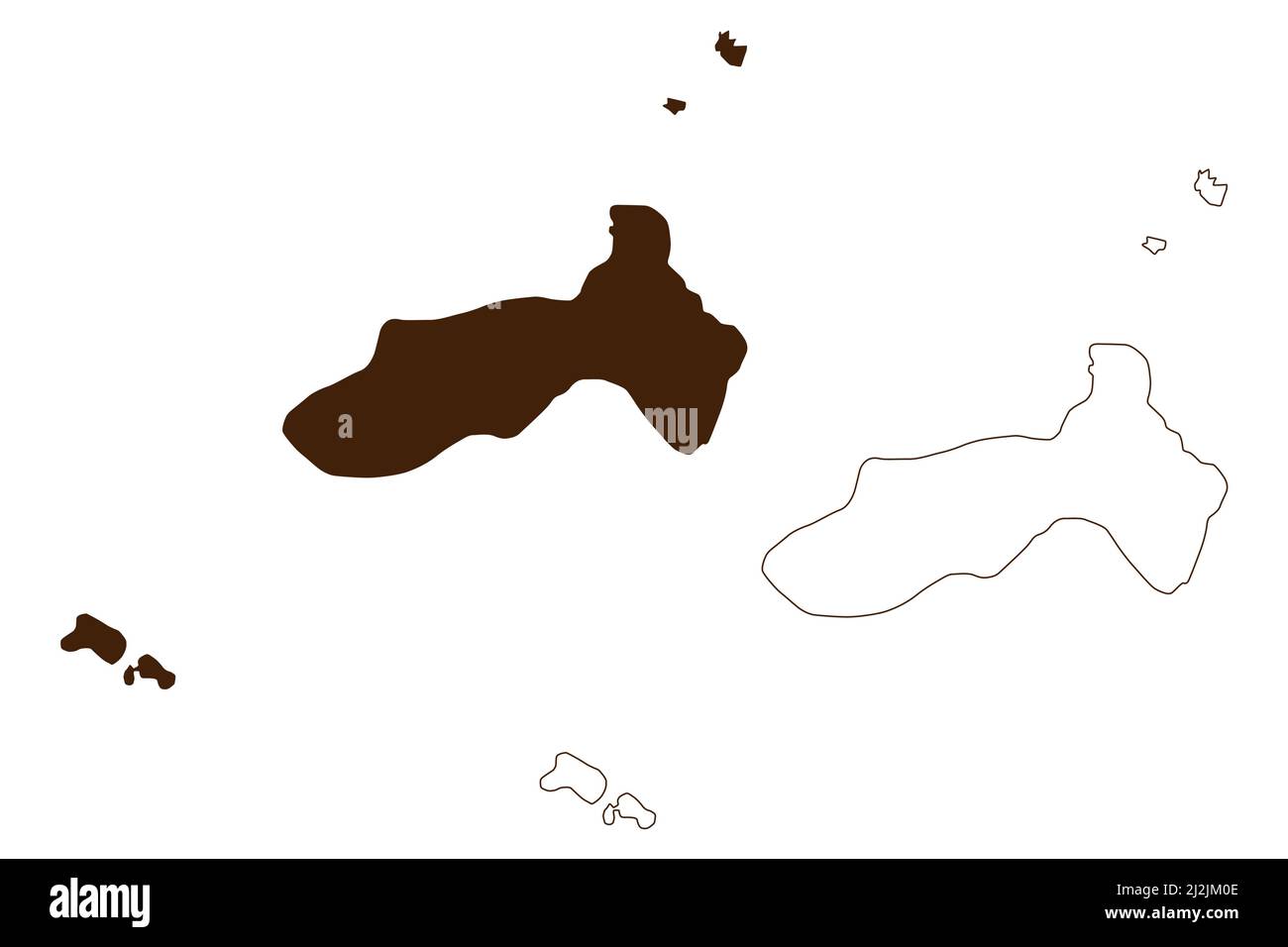 Galite Islands (Republic of Tunisia, archipelago) map vector ...