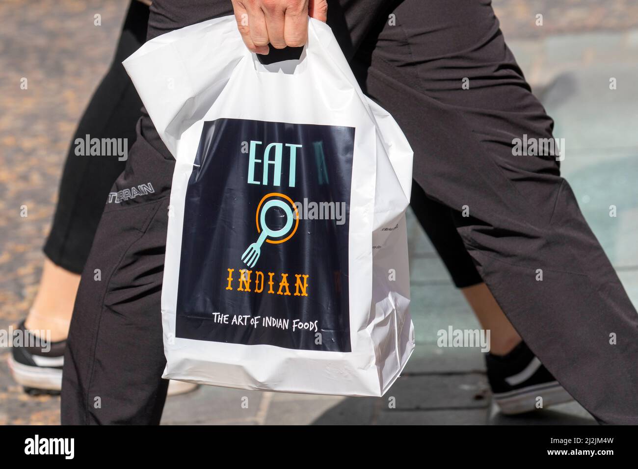 Eat Indian spicy food shop, shoppers, Shopping : 100% recycled plastic ...