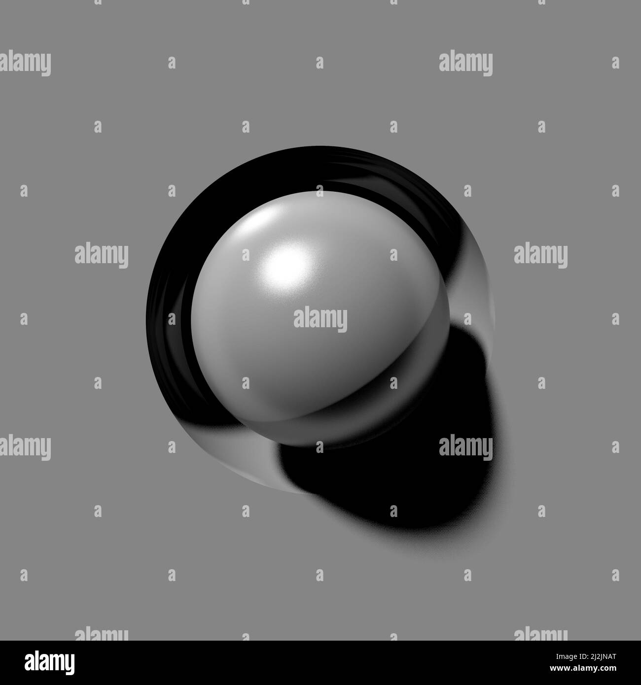 An illustration 3d render design of gray handle with shadow on isolated ...