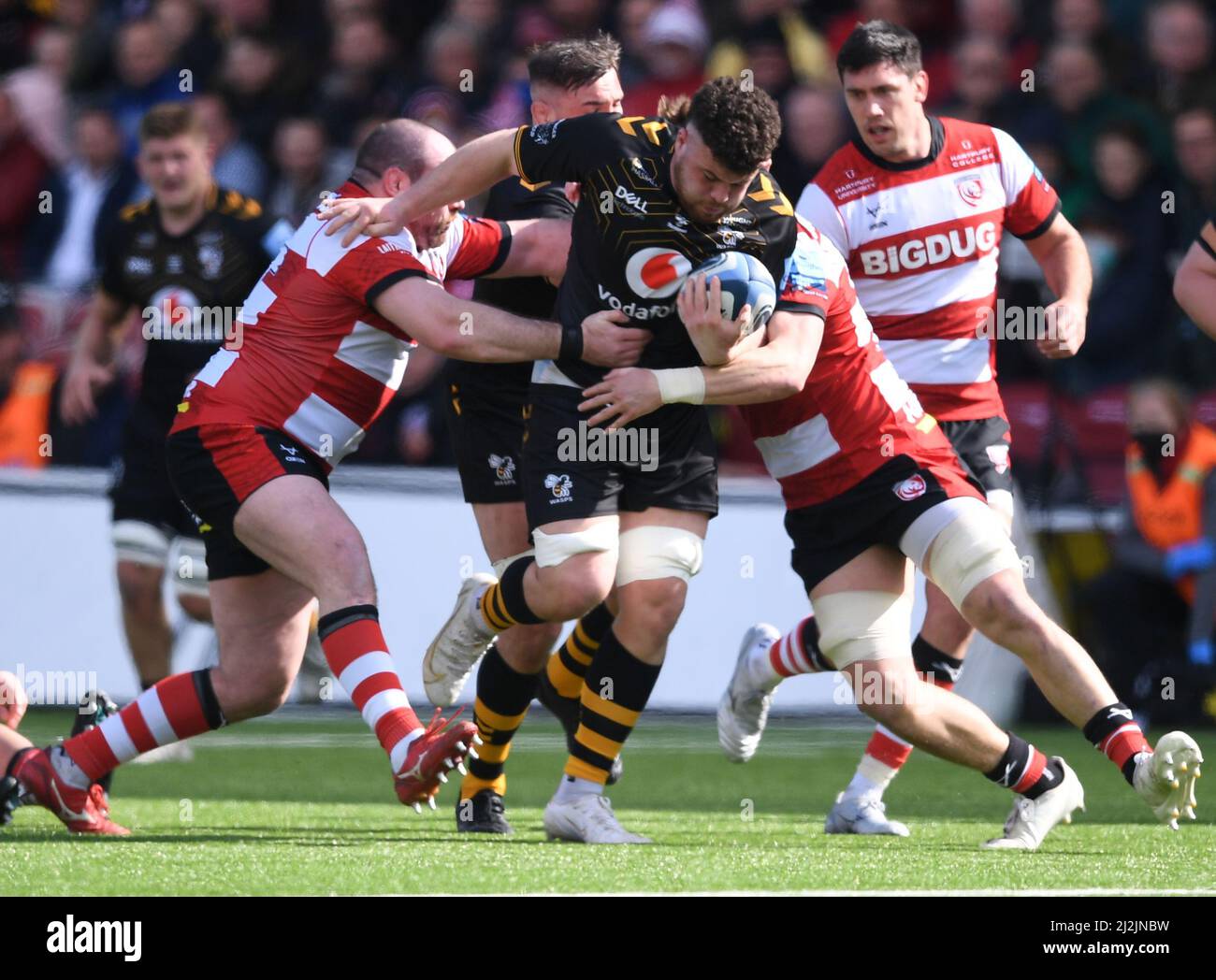 Kingsholm Stadium, Gloucester, Gloucestershire, UK. 2nd Apr, 2022 ...