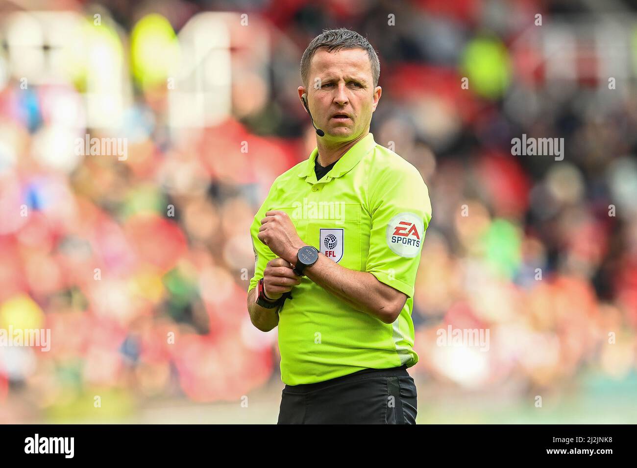 Referee David Webb during the game in , on 4/2/2022. (Photo by Craig ...