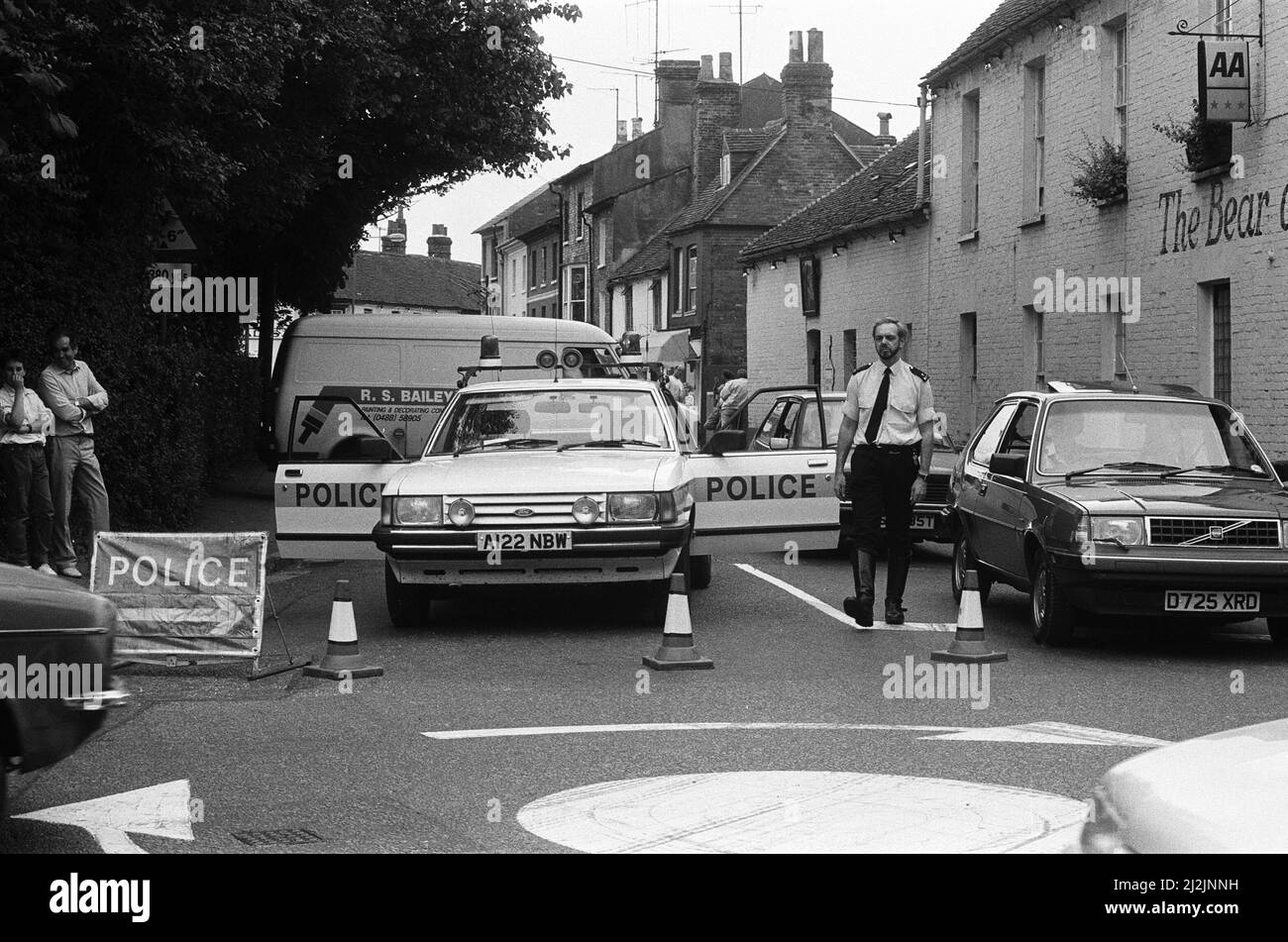 Police in action during a Gun siege in Hungerford, Berkshire. The event ...