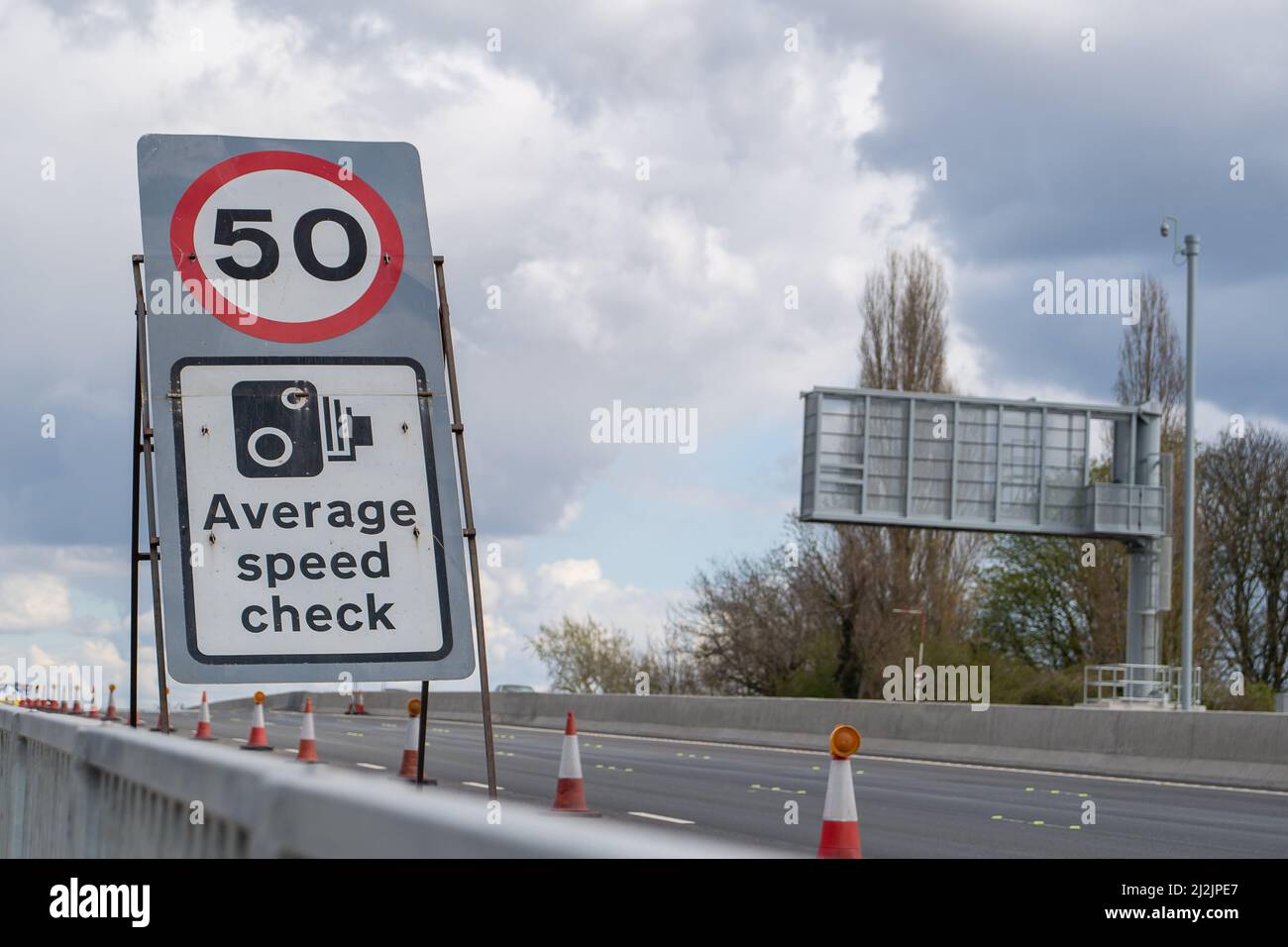 Dorney Reach, Buckinghamshire, UK. 2nd April, 2022. The M4 is closed ...