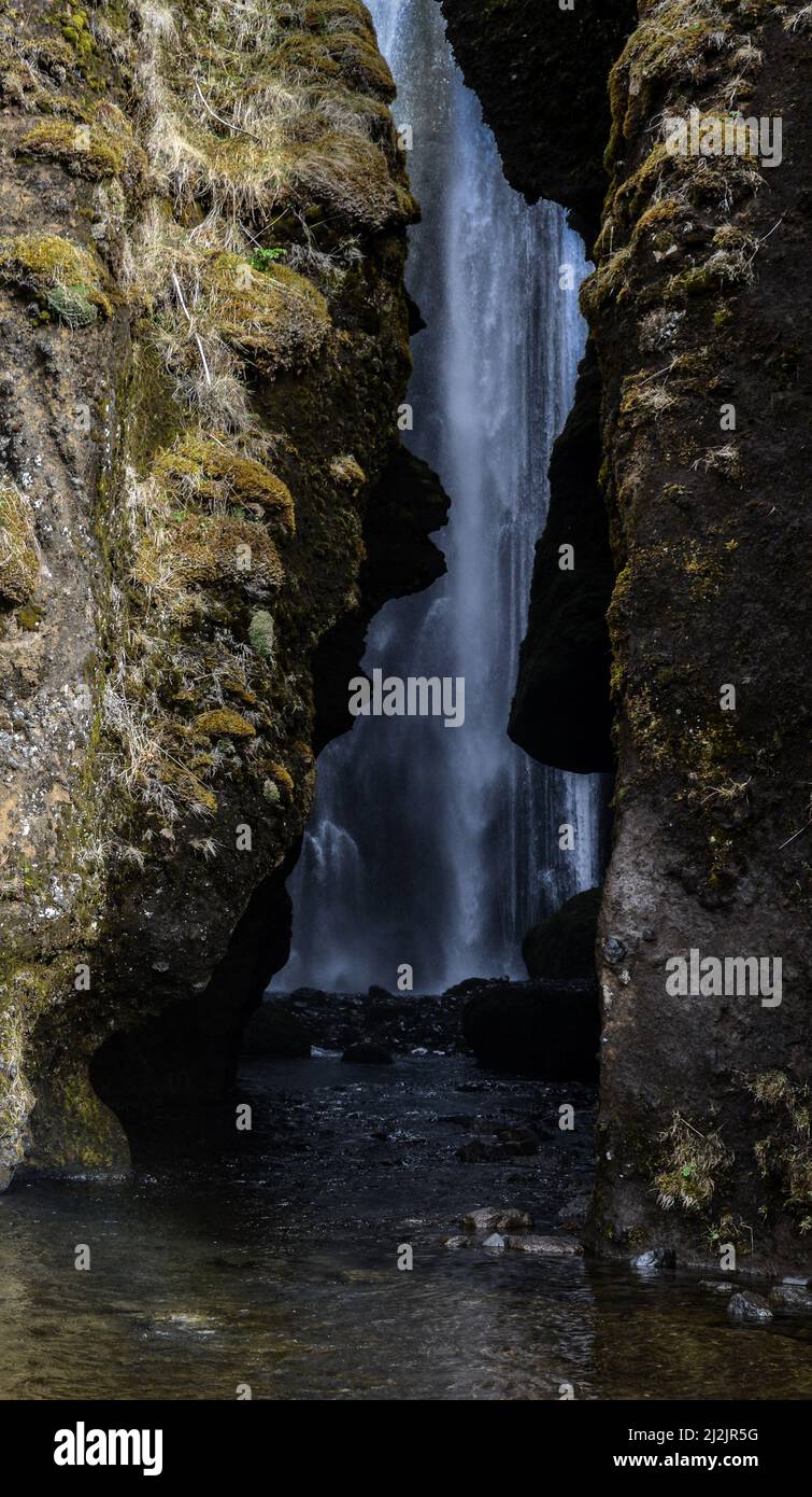Entrance to Gljufrabui, iceland Stock Photo - Alamy