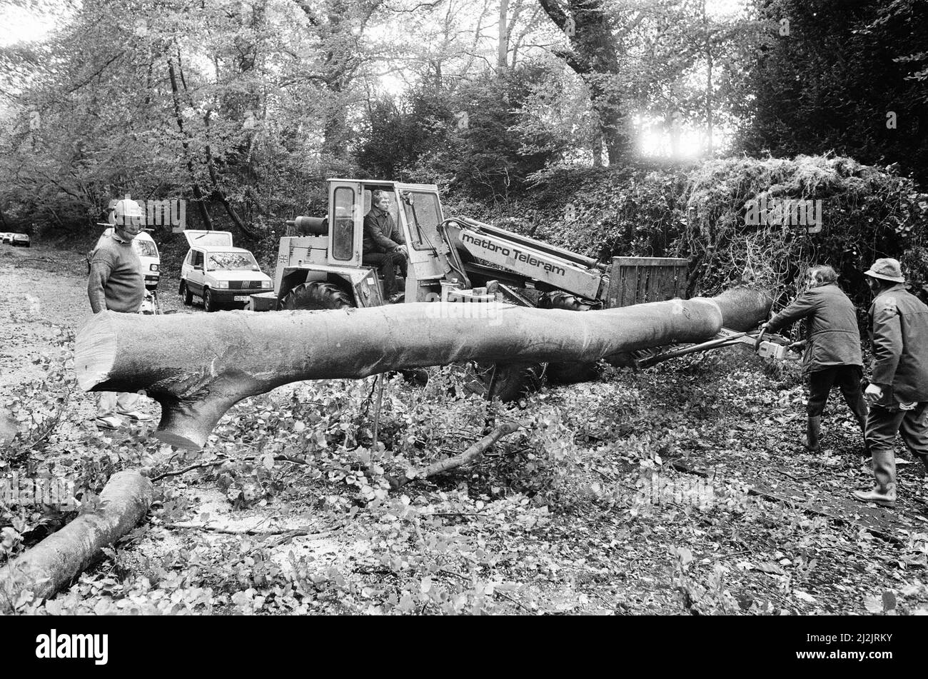 The great storm 1987 uk Black and White Stock Photos & Images - Alamy