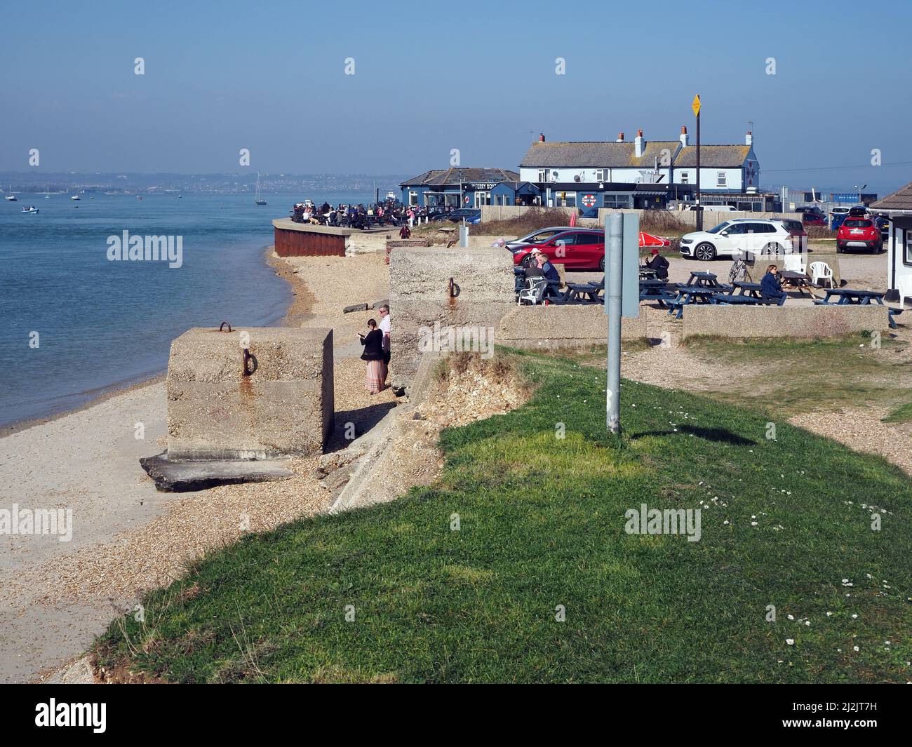 The Ferry Boat Inn, Sinah Beach, Hayling Island, Hampshire, England, UK Stock Photo - Alamy