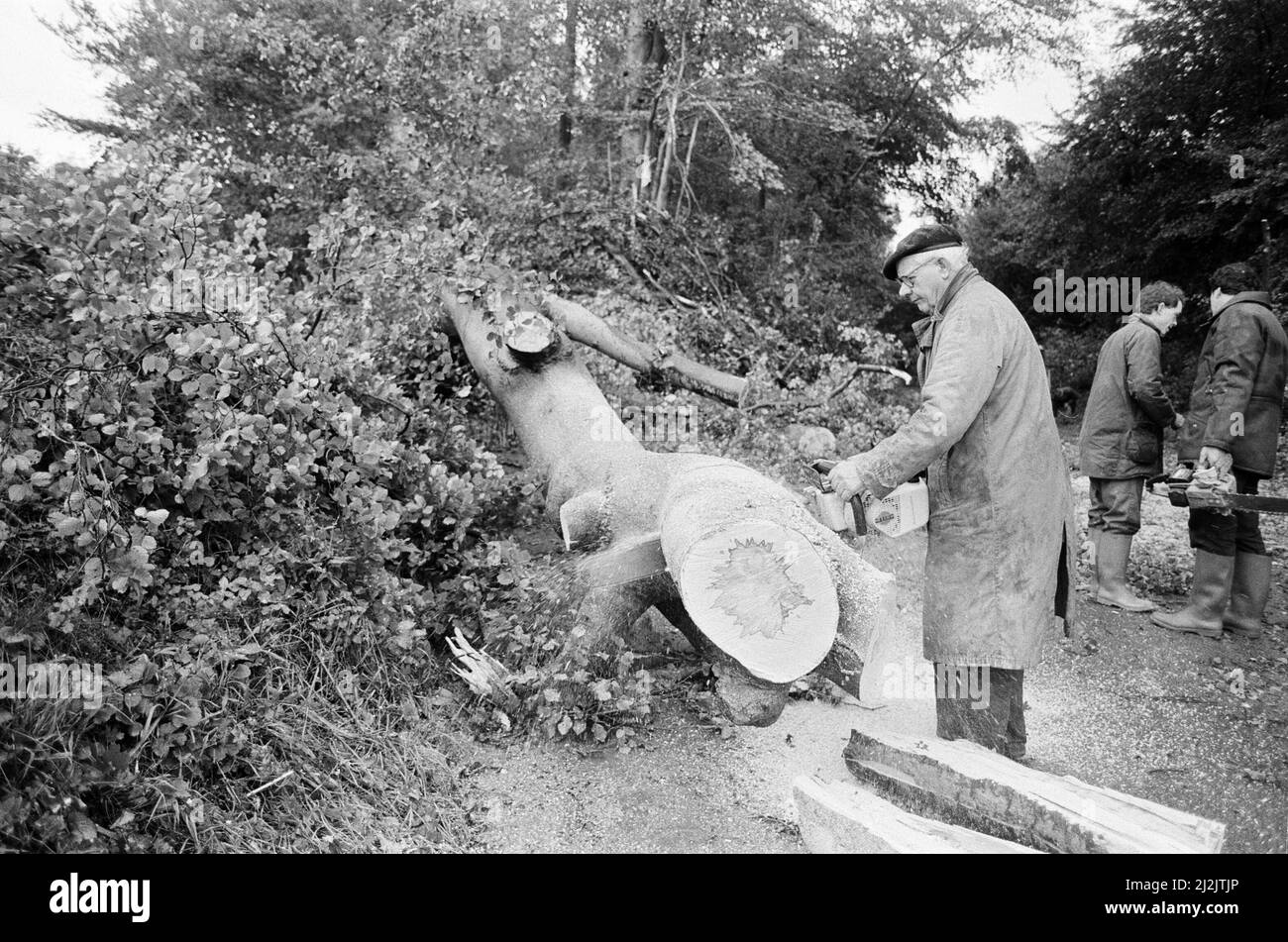 1987 storm uk Black and White Stock Photos & Images - Alamy