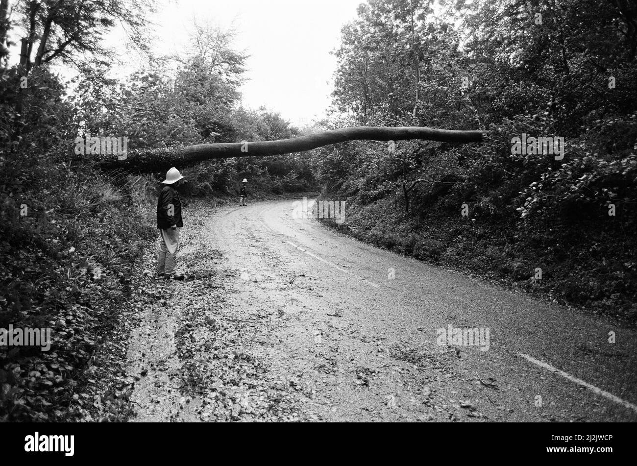 1987 storm uk Black and White Stock Photos & Images - Alamy