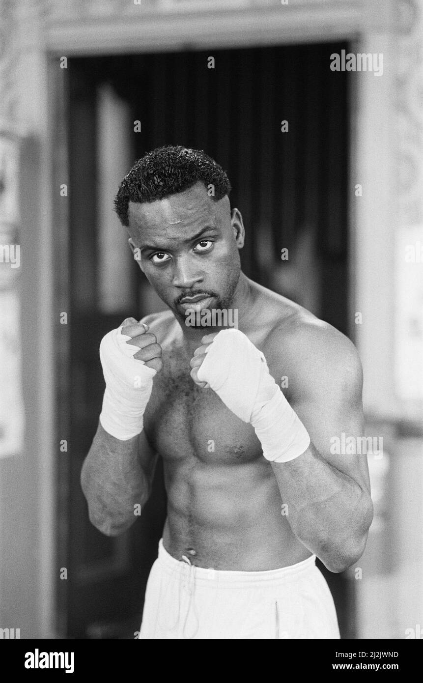 Nigel Benn on a photo shoot ahead of his next fight against American ...