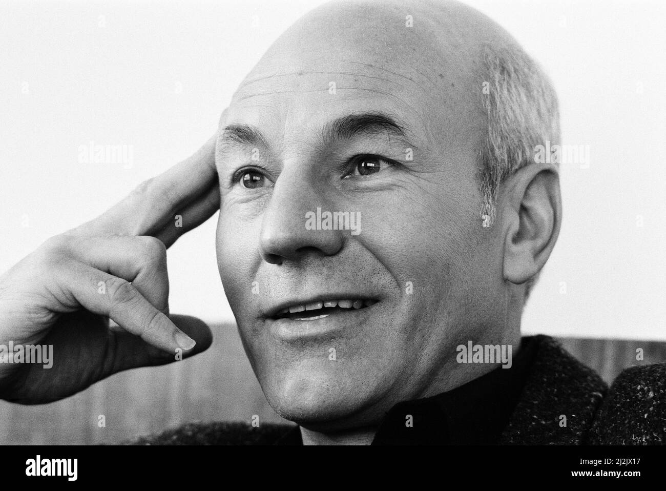 Patrick Stewart, actor, who is playing the role of Captain Jean Luc ...