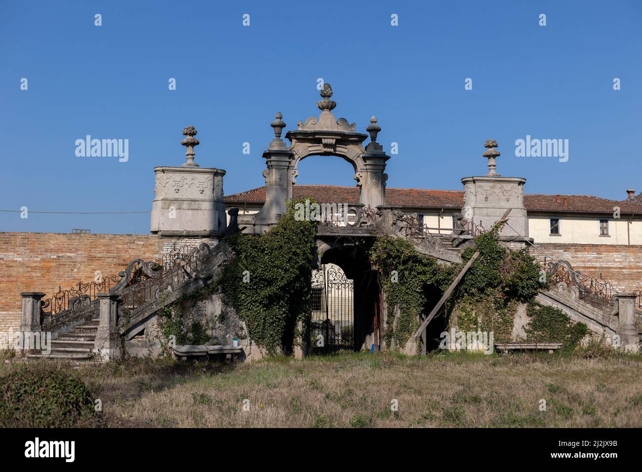 an old vintage stairs near the castle ancient historical italy Stock ...