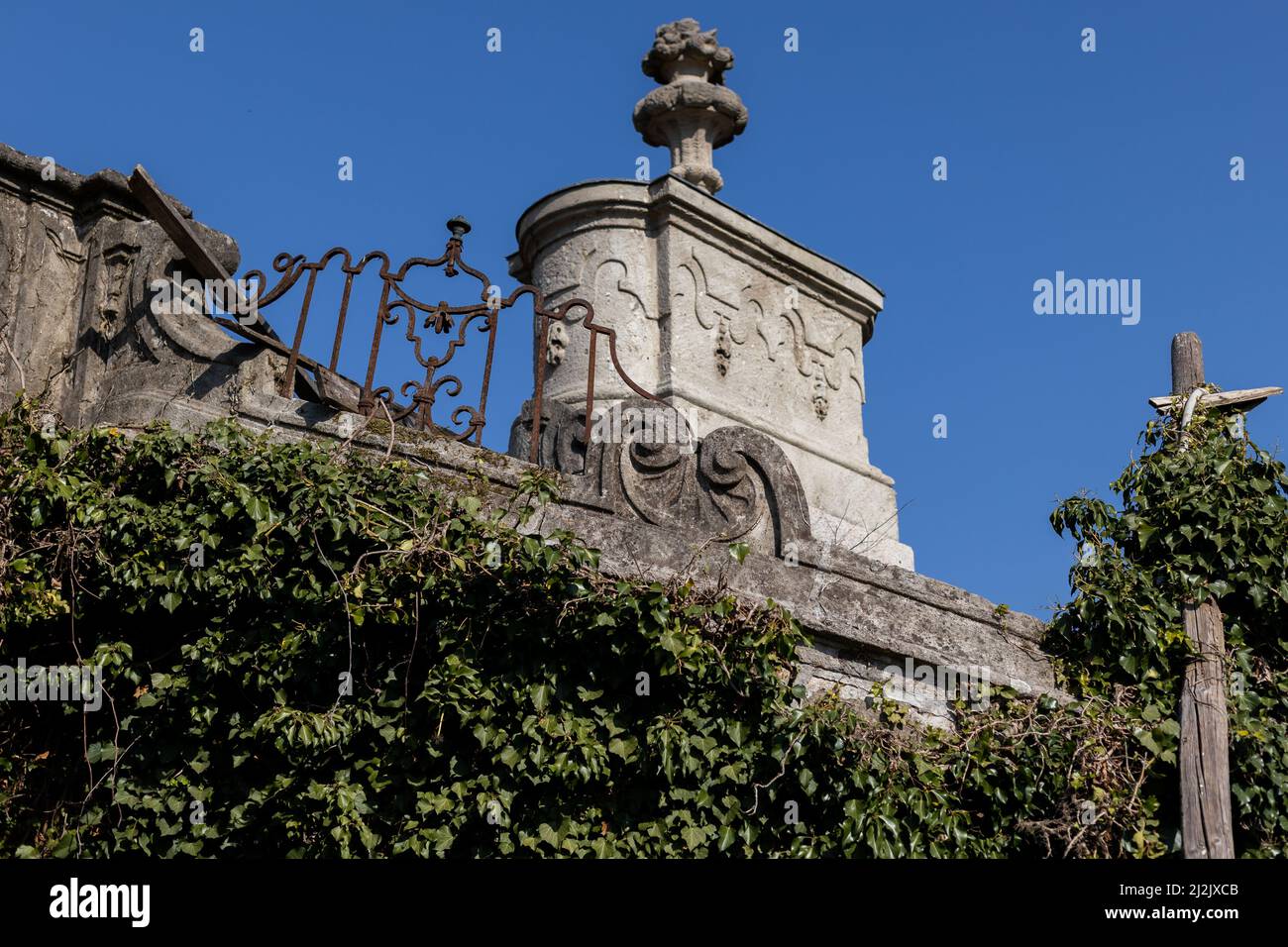 an ancient architecture of a stone structure of a european city in ...