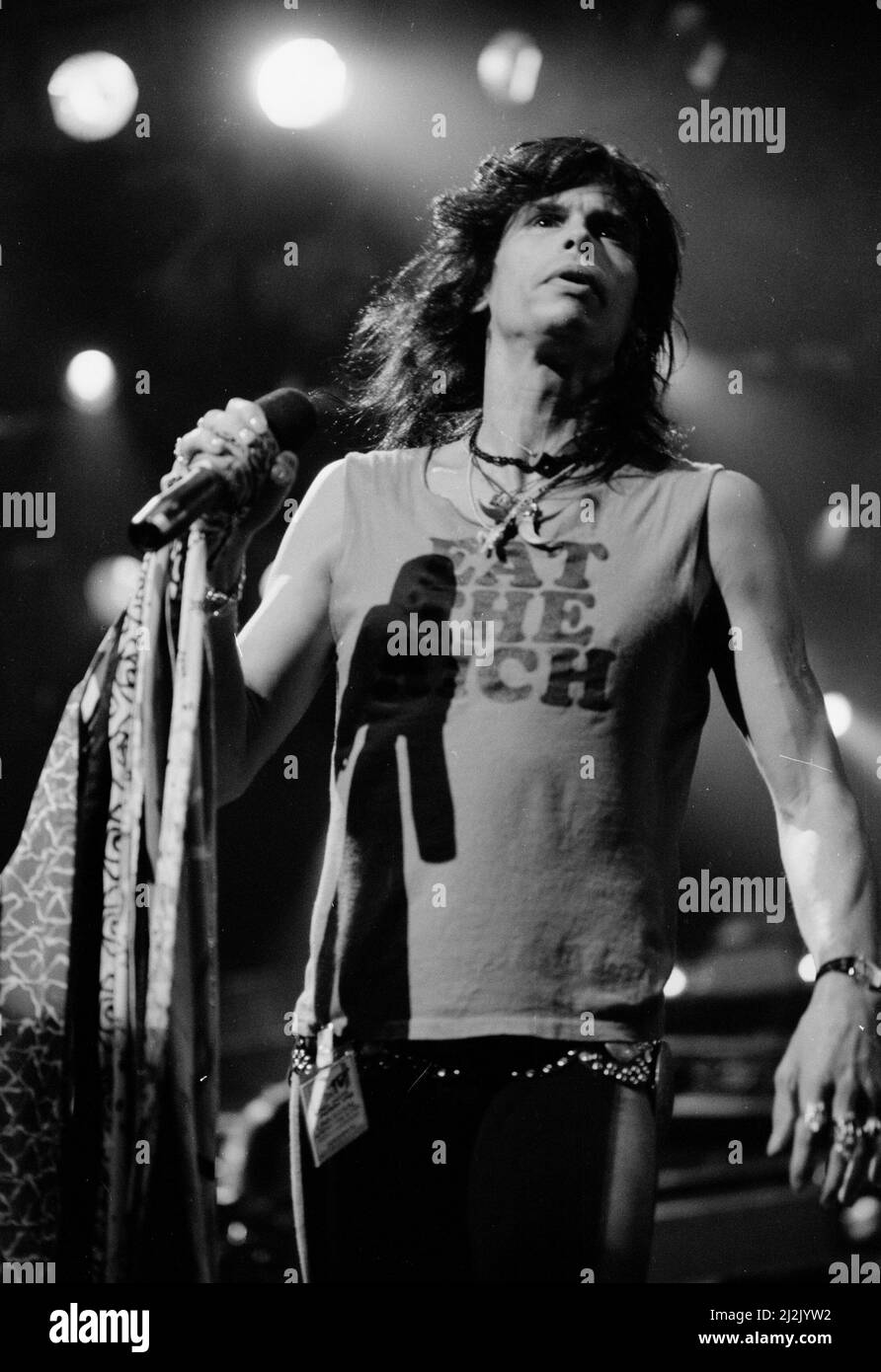 Steven Tyler of Aerosmith at the Greek Theater in the Hollywood Hills ...
