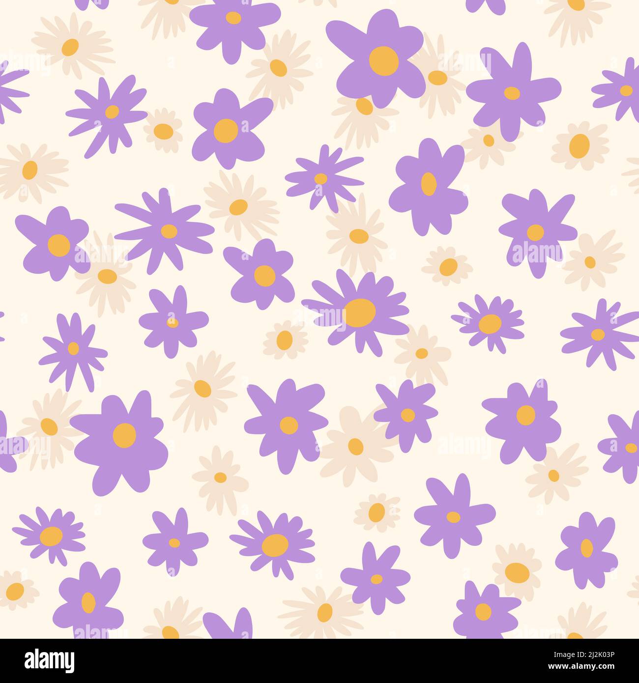 Gorgeous seamless floral pattern with flowers. Endless design with ...