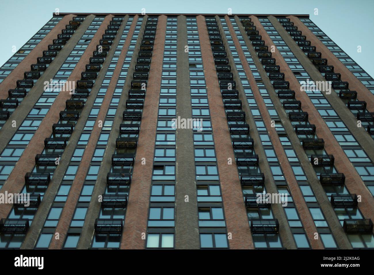 Windows in building. Modern residential building. Lots of windows ...