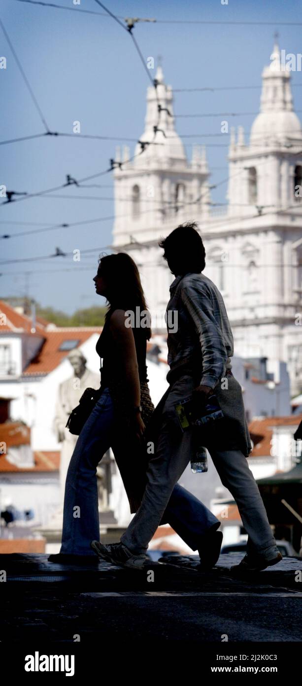 Daily life, Lisboa, Portugal Stock Photo - Alamy