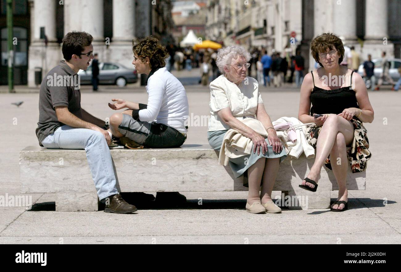 Daily life, Lisboa, Portugal Stock Photo - Alamy