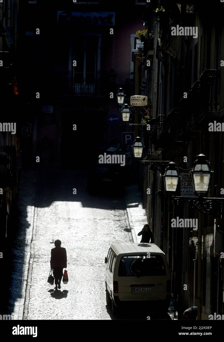 Daily life, Lisboa, Portugal Stock Photo - Alamy