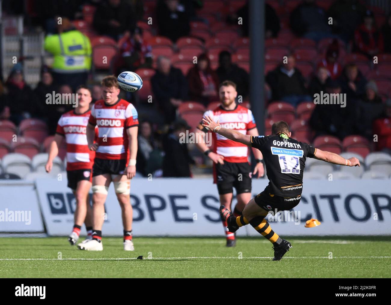 Kingsholm Stadium, Gloucester, Gloucestershire, UK. 2nd Apr, 2022 ...