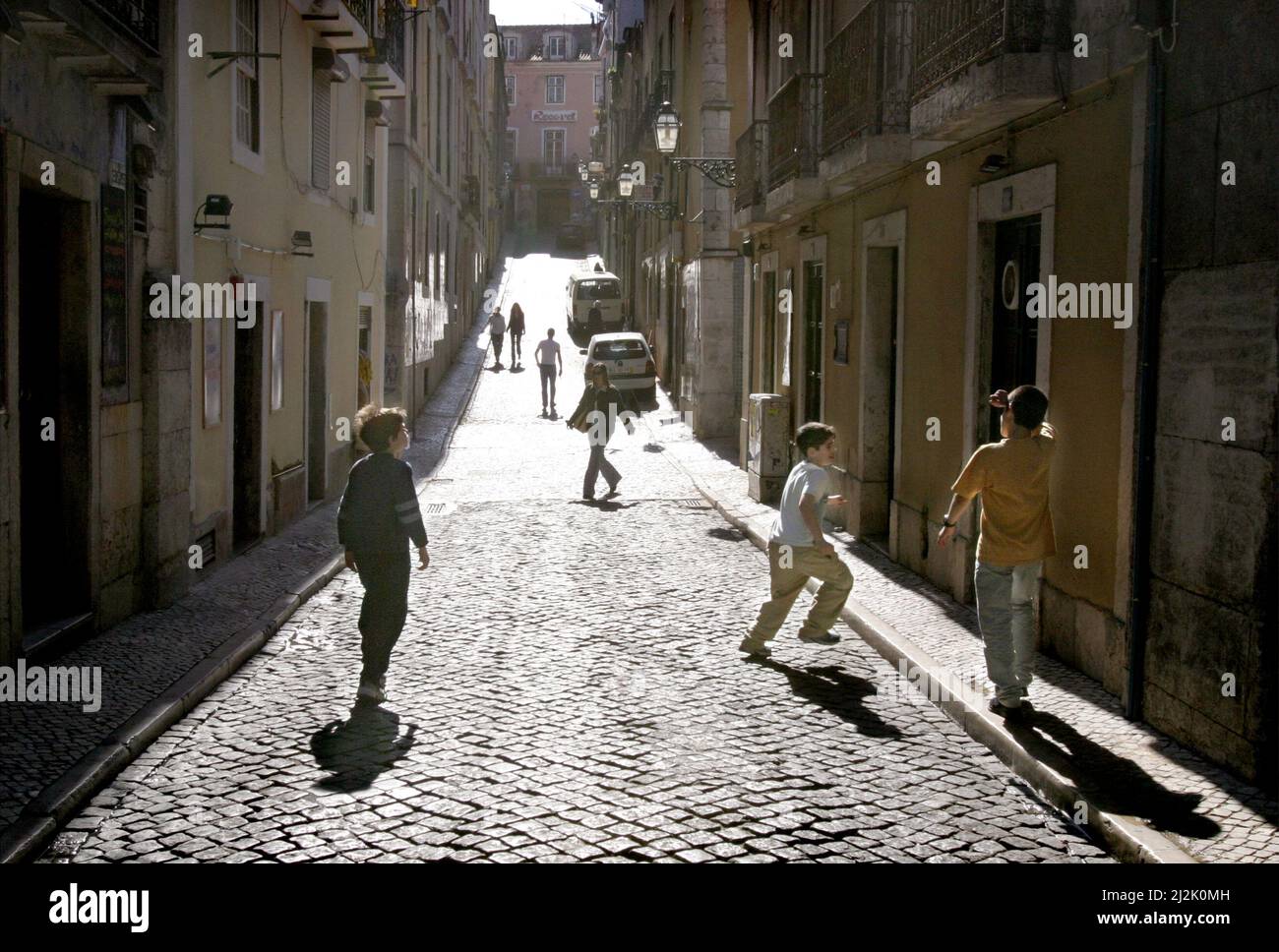 Daily life, Lisboa, Portugal Stock Photo - Alamy