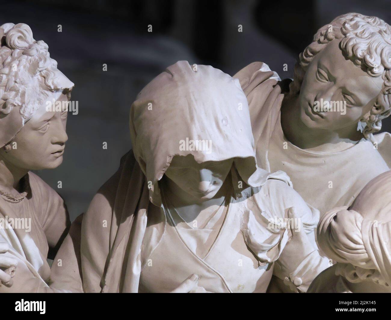 Sepulcre by Ligier Richier, Église Saint Etienne Stock Photo - Alamy