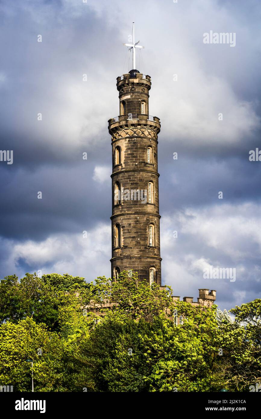 Nelson Monument, Edinburgh, Scotland Stock Photo - Alamy