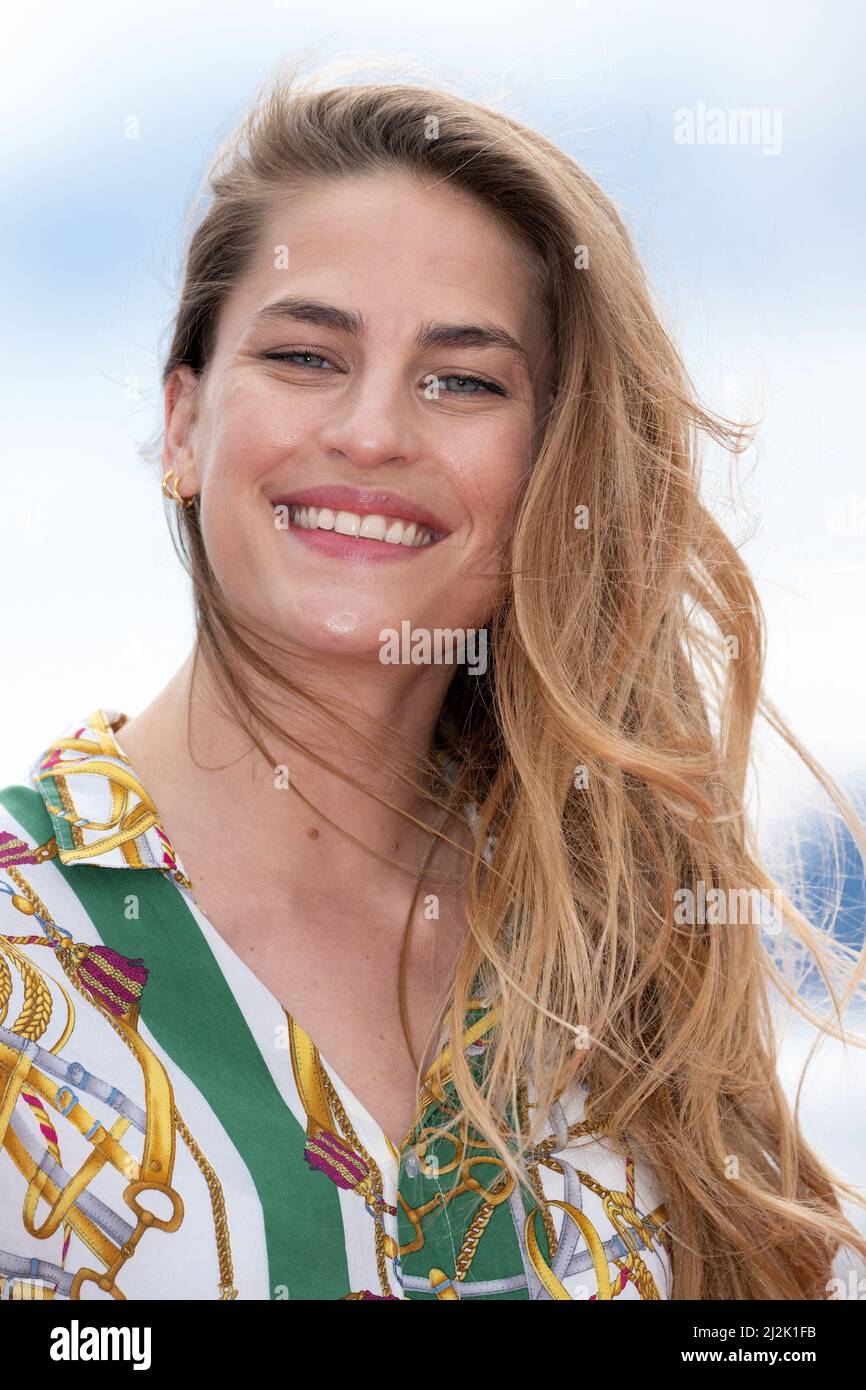 Solene Hebert attends the Demain Nous Appartient photocall during the ...