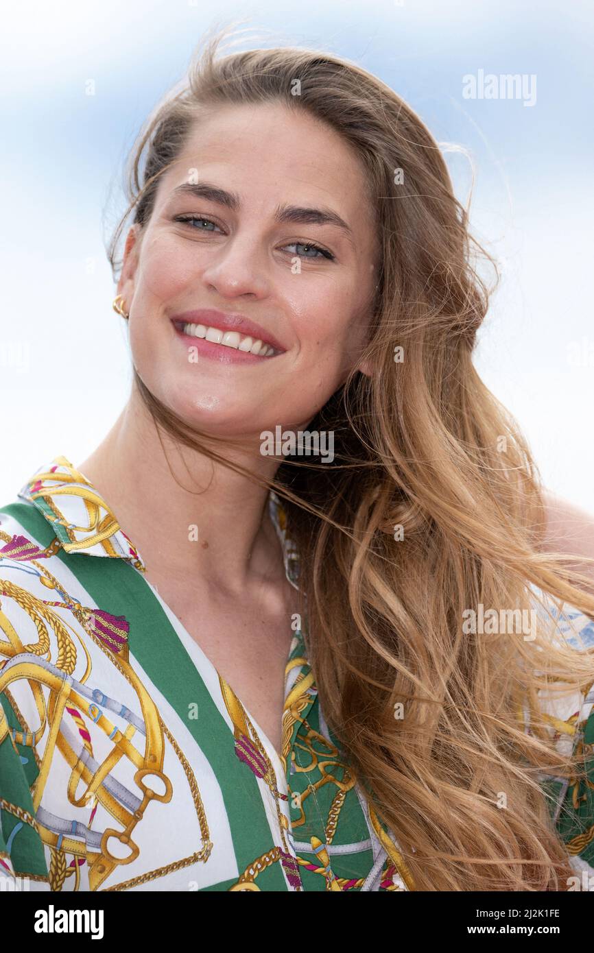 Solene Hebert attends the Demain Nous Appartient photocall during the ...