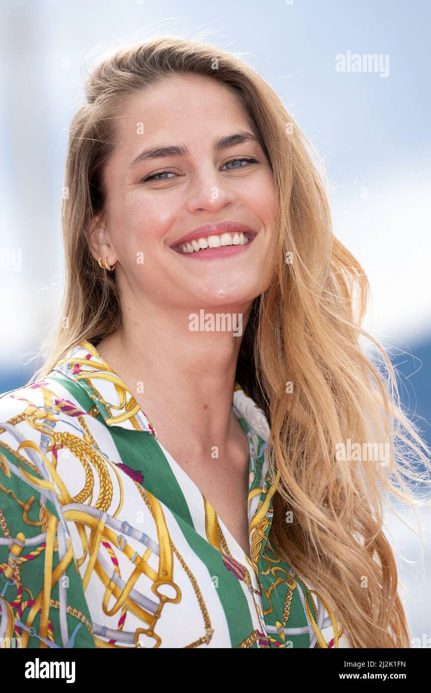 Solene Hebert attends the Demain Nous Appartient photocall during the ...