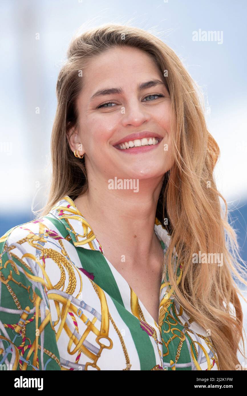 Solene Hebert attends the Demain Nous Appartient photocall during the ...