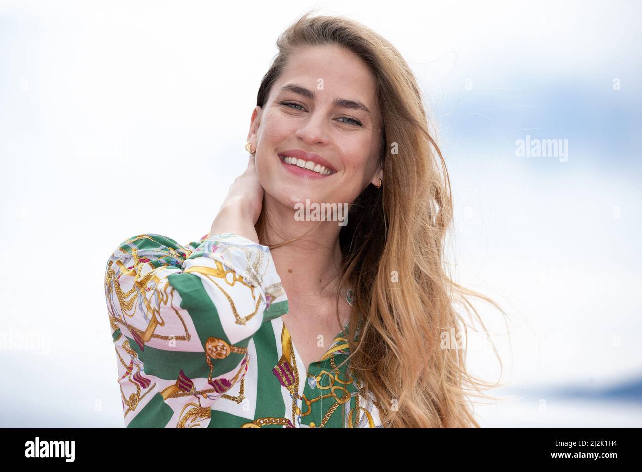Solene Hebert attends the Demain Nous Appartient photocall during the ...