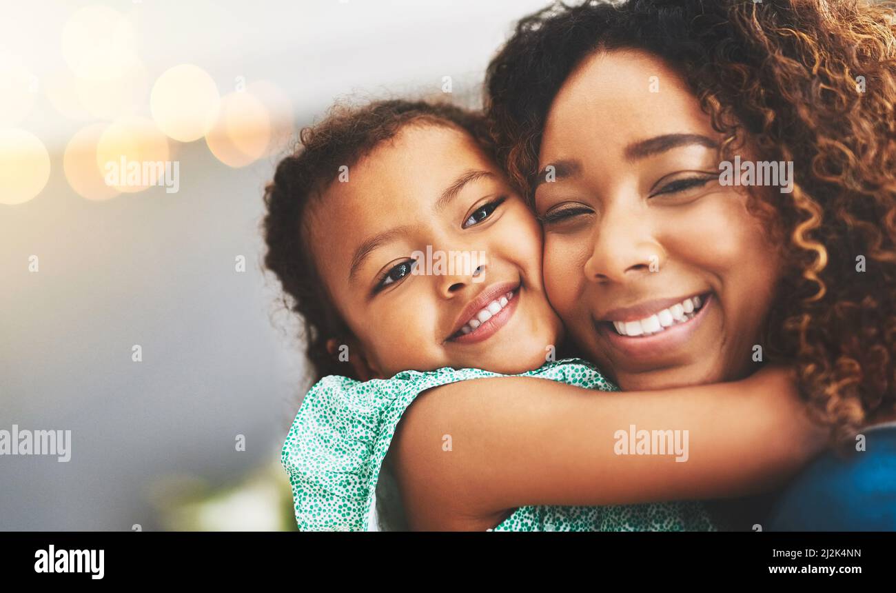 I just love being a mother. Shot of a young mother and her daughter ...