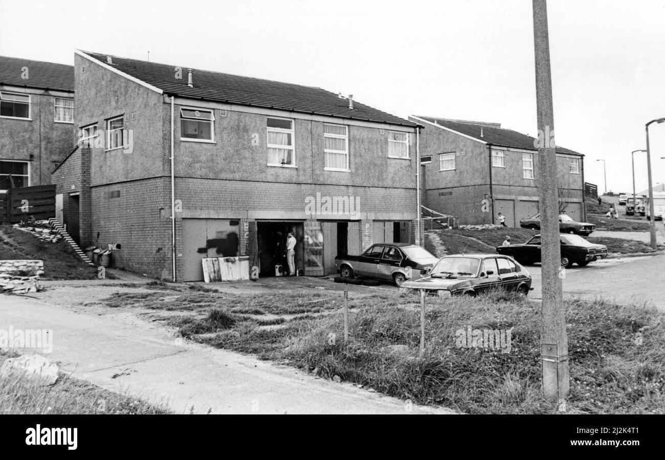 Views of the Penrhys Estate, Wales. 10th August 1987 Stock Photo - Alamy