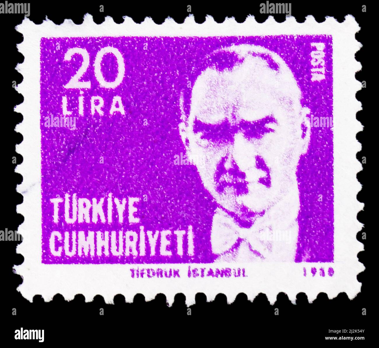 MOSCOW, RUSSIA - MARCH 13, 2022: Postage stamp printed in Turkey shows ...