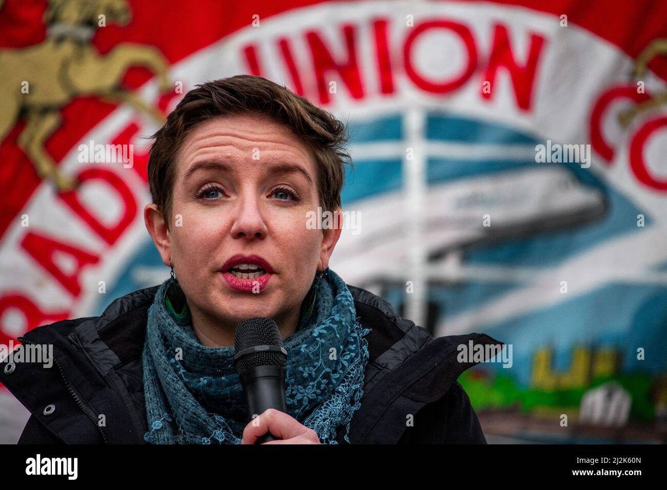 Bristol, UK. 2nd April, 2022. Protest over the cost of living in ...