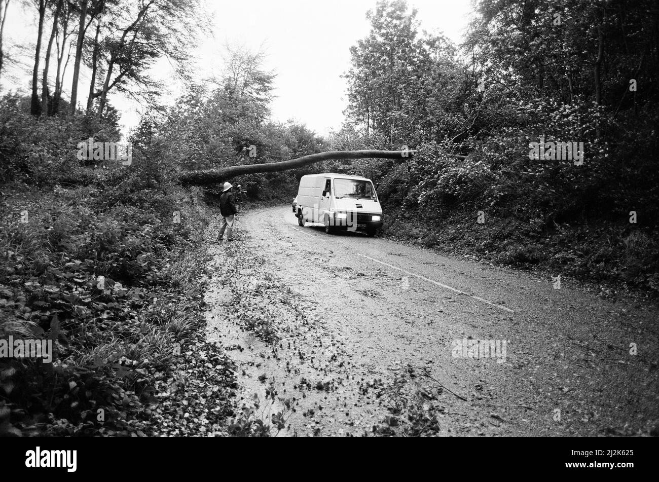 The great storm 1987 uk Black and White Stock Photos & Images - Alamy