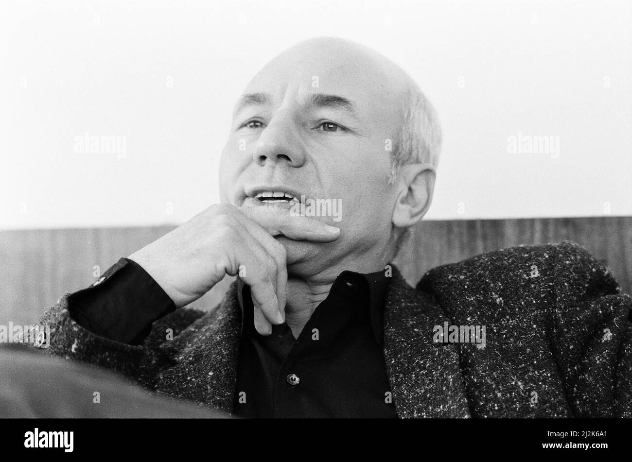 Patrick Stewart, actor, who is playing the role of Captain Jean Luc ...