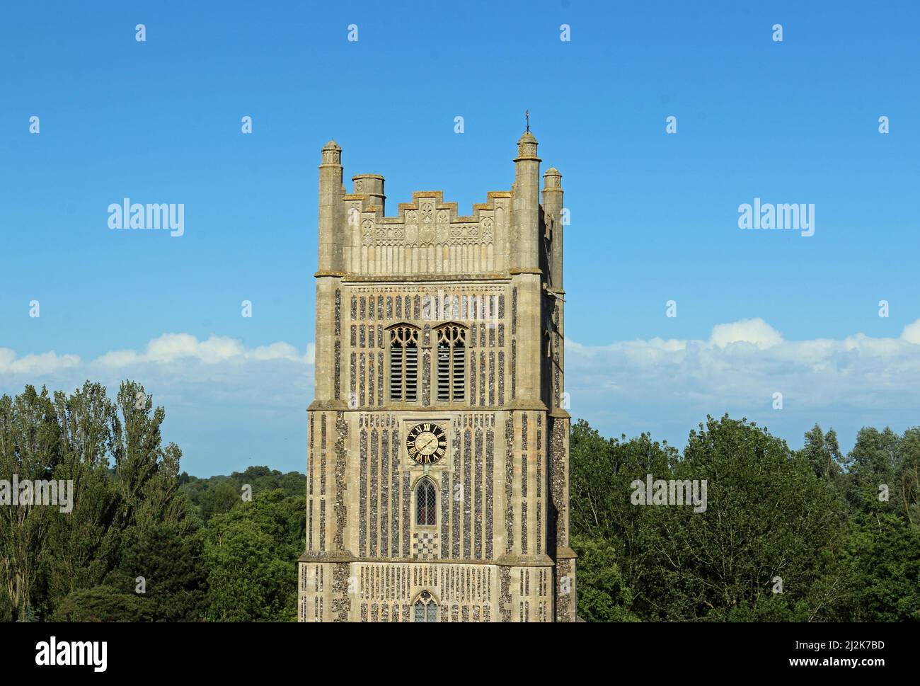 West tower of Eye parish church of Saint Peter and Saint Paul in ...