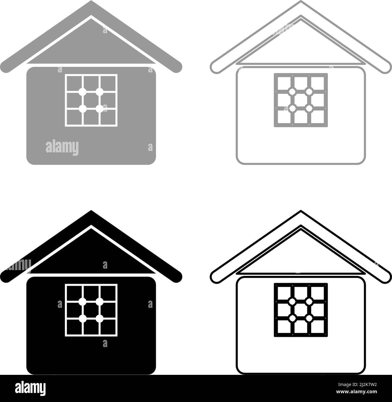 Home set icon grey black color vector illustration image simple solid ...