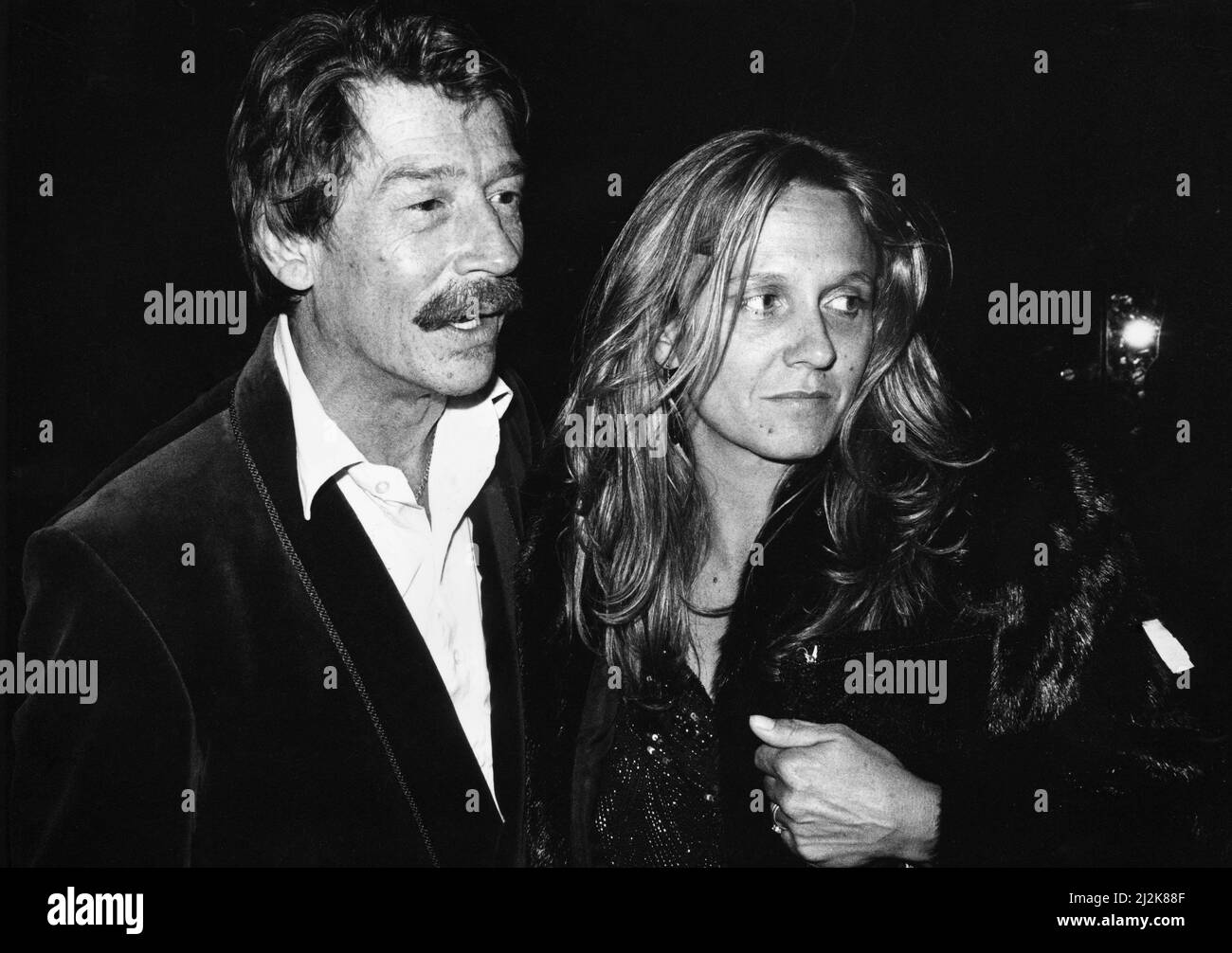 British actor John Hurt arrives at the Royal Albert Hall in London with ...