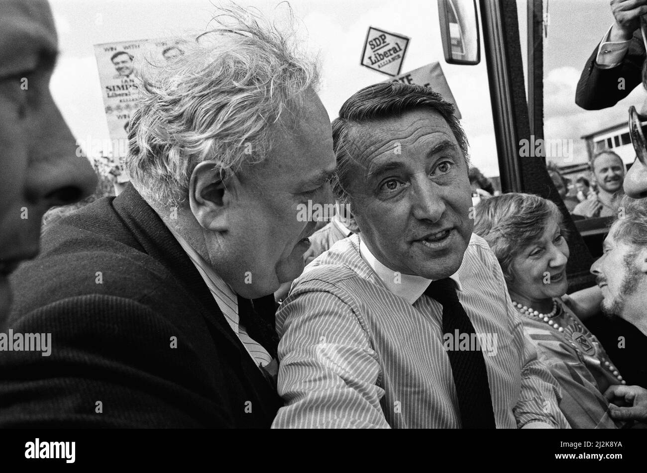 Cyril Smith and Liberal leader David Steel on the campaign trail in ...