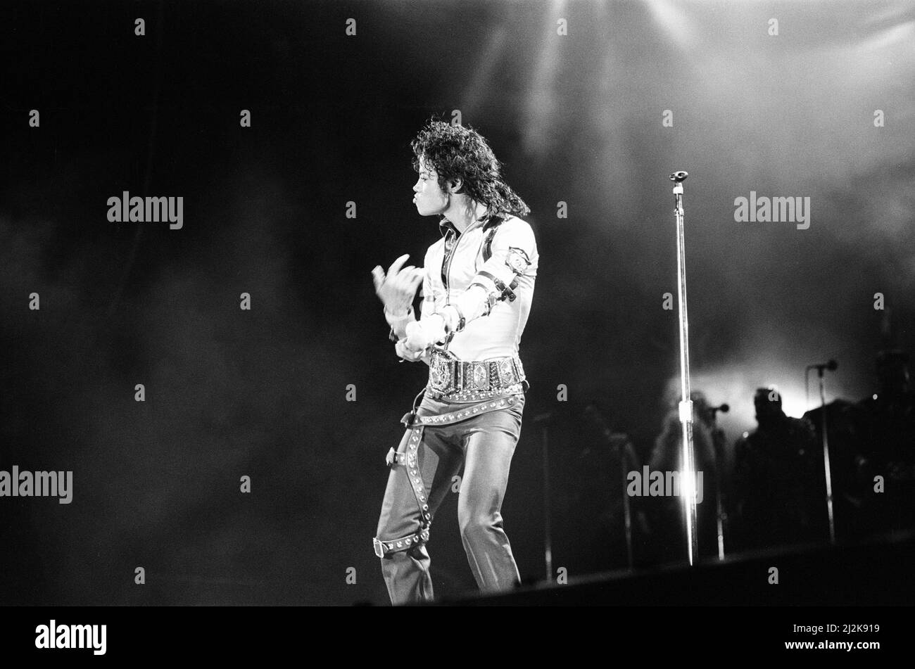 Michael Jackson, Bad Tour 1988, concert at Aintree Racecourse, Aintree ...