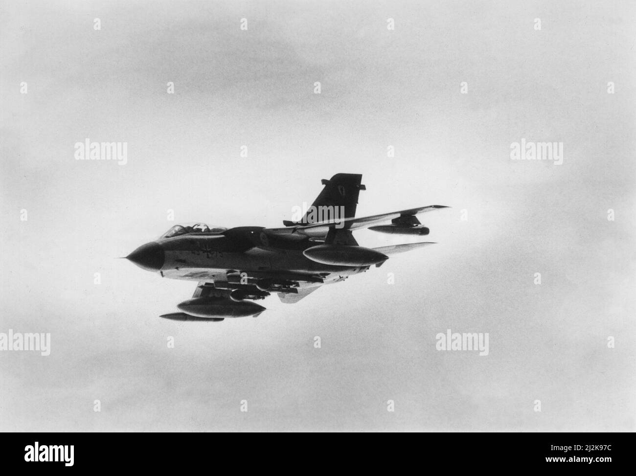 A Panavia Tornado, twin-engine, variable-sweep wing multi role combat ...