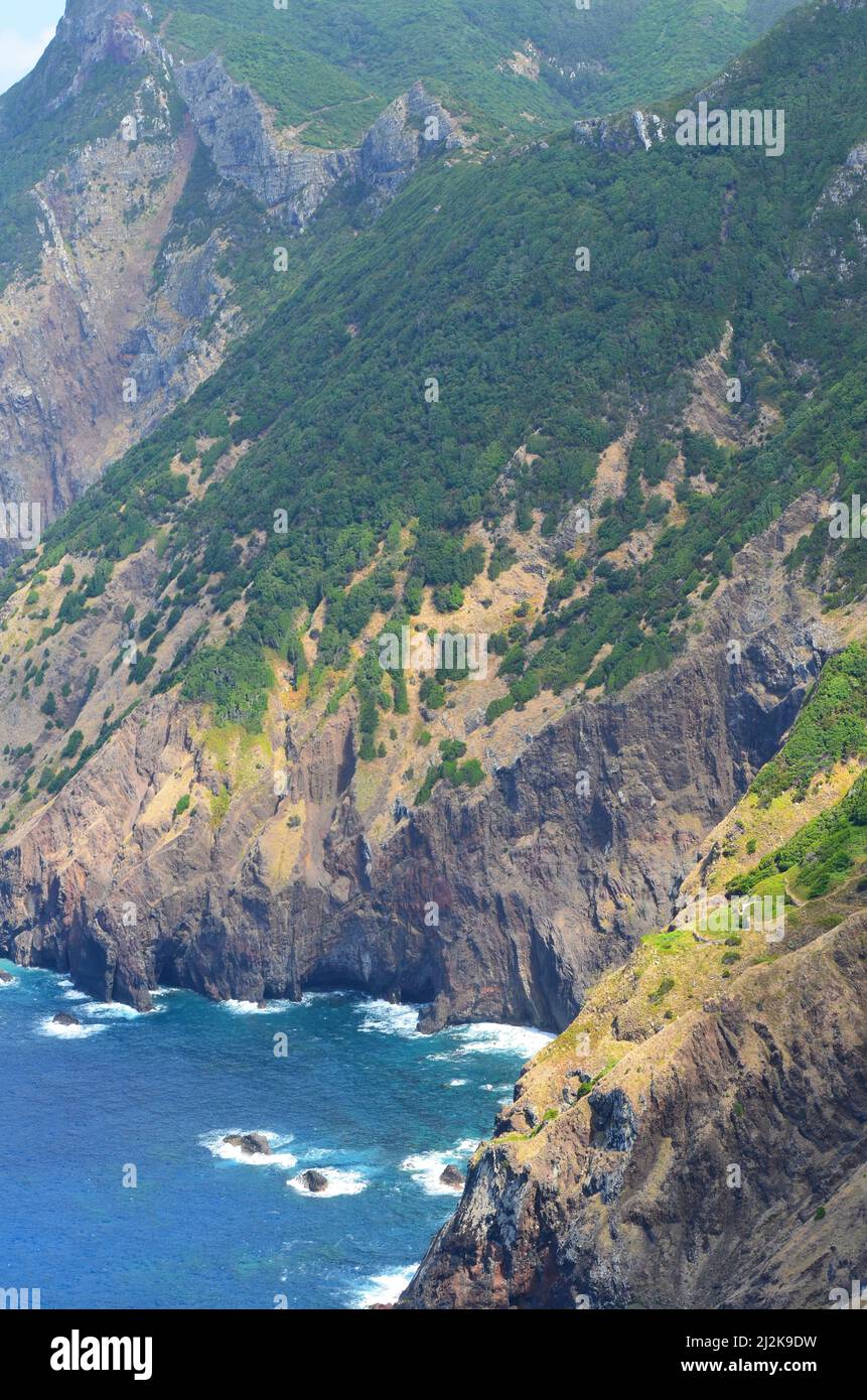 Vereda da Boca do Risco walking path in Madeira’s north-eastern coast ...